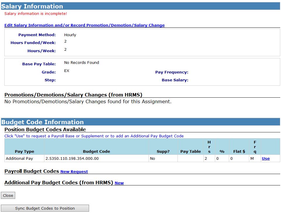 HRMS Comm Site-Add Assignment